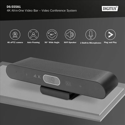 DIGITUS DS-55581 Video Bar Mini, Video Conferencin