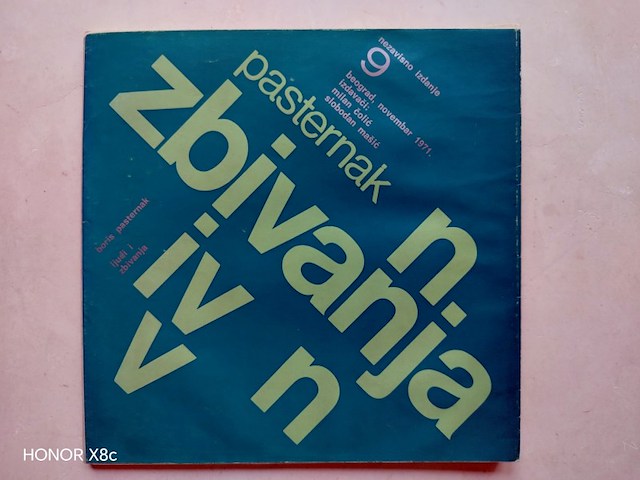 Boris Pasternak, ZBIVANJA