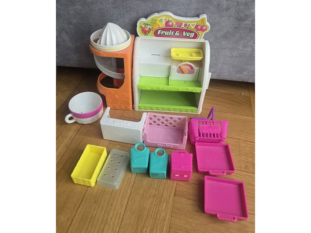SHOPKINS Easy Squeezy Fruit &; Veg štand set