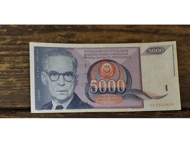 ZA ZAMENSKA 5000 DINARA 1991