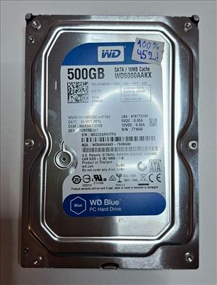 Western Digital 500GB HDD Hard Disk