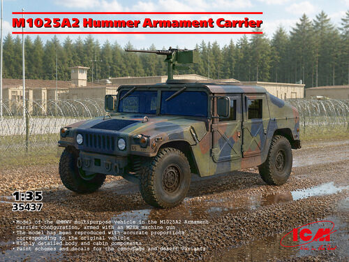 NEW! ICM 35437 M1025A2 Hummer Armament Carrier