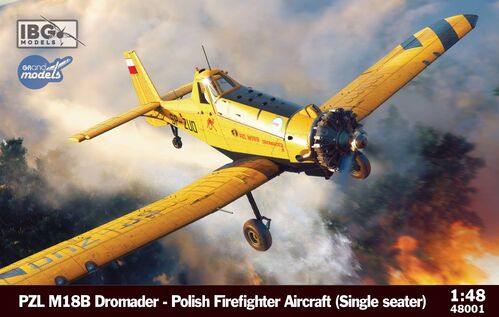 NEW! IBG 48001 PZL M18 B Dromader - Polish Firefigter Aircraft (Single Seater)