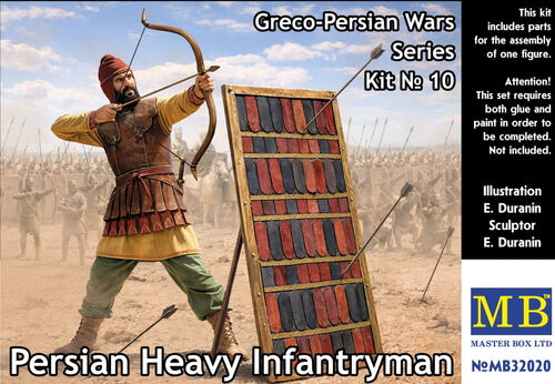 NEW! Master Box 32020 Greco-Persian Wars Series Kit No.10 - Persian Heavy Infantryman (1 Figure)
