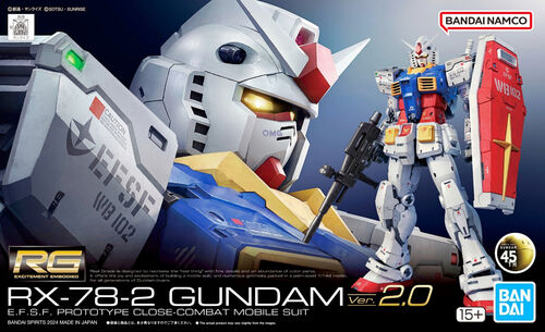 Bandai 67155 RX-78-2 GUNDAM Version 2.0 - E.F.S.F. Prototype Close-Combat Mobile Suit