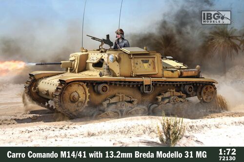 NEW! IBG 72130 Carro Comando M14/41 with 13.2 mm Breda Modello 31 MG