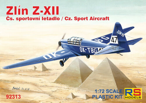 NEW! RS Models 92313 Zlin Z-XII Czechoslovak Sport Aircraft
