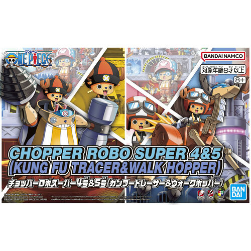 NEW! Bandai 69906 Chopper Robo Super No.4 & No.5 (Kung Fu Tracer & Walk Hopper)