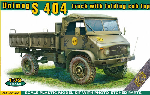 NEW! ACE 72466 Unimog S 404 Truck with Folding Cab Top