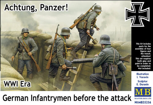 NEW! Master Box 35256 German WWI Infantrymen Before the Attack (4 Figures)