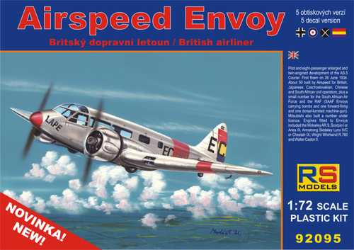 RS Models 92095 Airspeed Envoy Cheetah engine