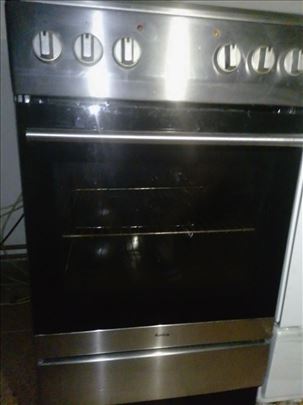Amica el sporet 50cm ravna ploca inox