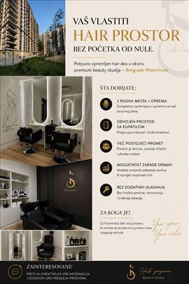 Prodajem razradjen frizerski salon