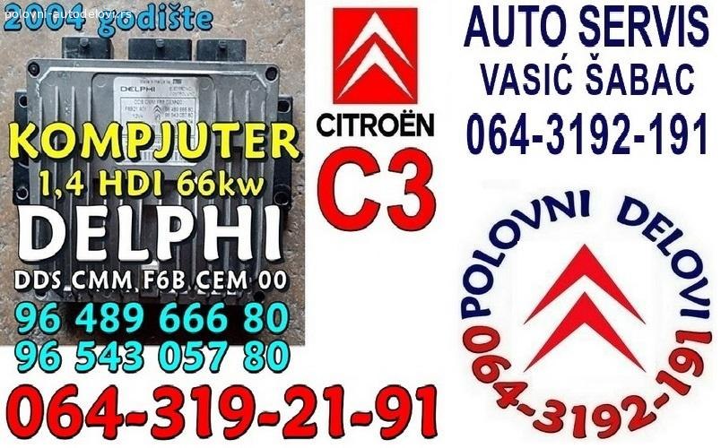 KOMPJUTER C3 1,4 HDI DELPHI 96 489 666 80, 96 543 057 80