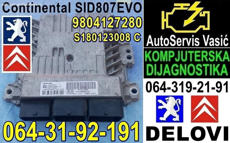 1,6 HDI KOMPJUTER CONTINENTAL SID807EVO PEŽO 208, 308, 508