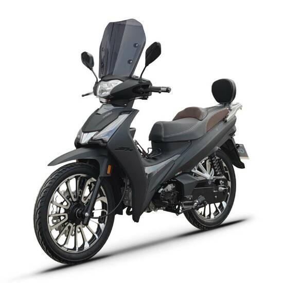 Skuter PEDA CRISTAL 50 (YX50-CUK) M105, 50 cc, 2,0 kW, Felne 17", Vazdušno hlađenje, Disk kočnice, Crna boja