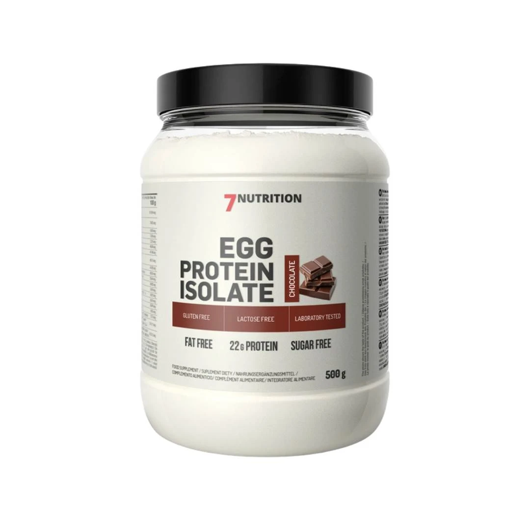 7 NUTRITION EGG PROTEIN ISOLATE Chocolate 20 Doza 500 g