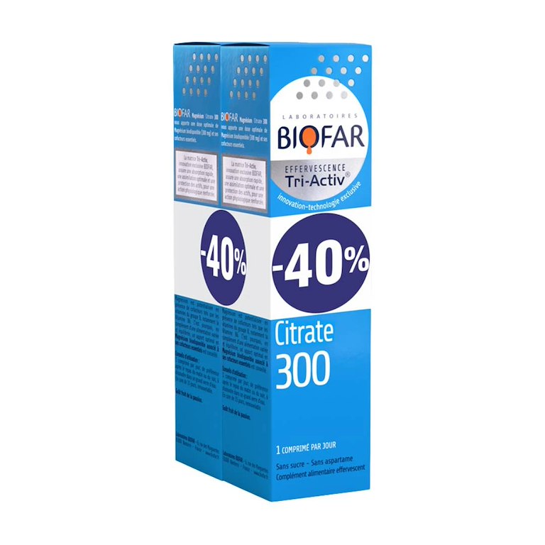 BIOFAR TriActiv Magnezijum Citrat 2x15 Šumećih Tableta PROMO