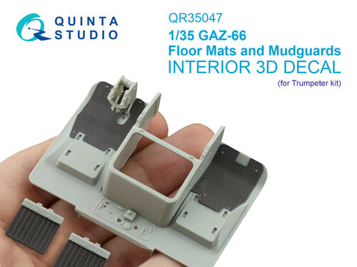 NEW! Quinta Studio QR35047 GAZ-66 - Floor Mats and Mudguards (for Trumpeter Kits)