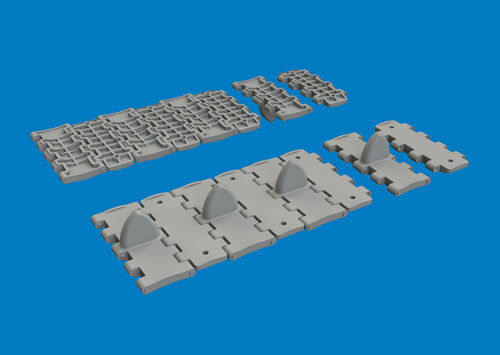 NEW! Eduard 635062 T-34 - Waffle Tracks Set (for Tamiya Kits / 3D-Printed)