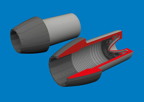 NEW! Eduard 6481218 F/A-18 A/C Hornet - Exhaust Nozzles (for Kinetic Kits / 3D-Printed)