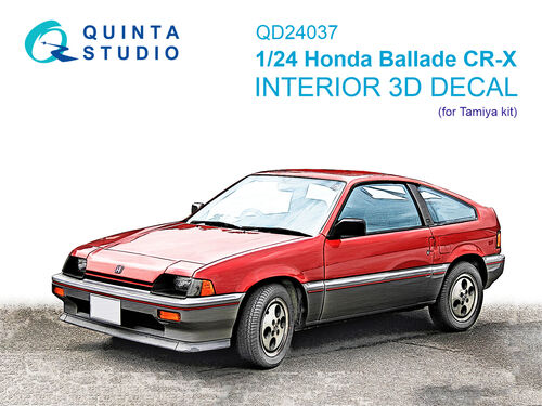 NEW! Quinta Studio QD24037 Honda Ballade CR-X - 3D-Printed & Coloured Interior (for Tamiya Kits)