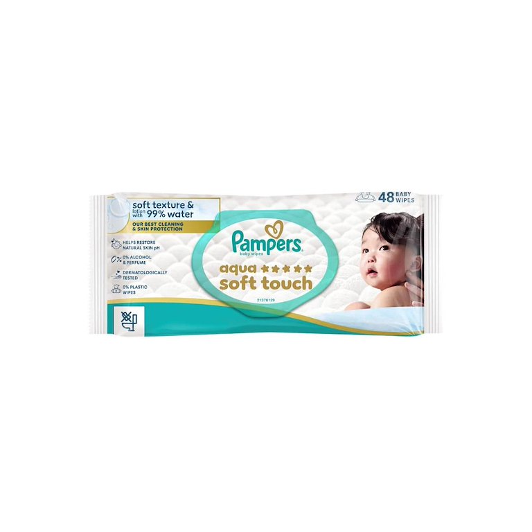 Pampers Vlažne Maramice Aqua Soft 48