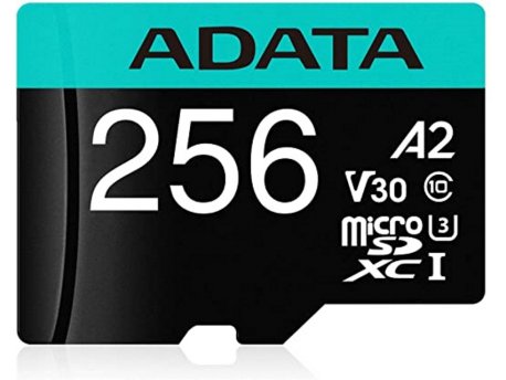 A DATA UHS-I U3 MicroSDXC 256GB V30S A2 + adapter AUSDX256GUI3V30SA2-RA1