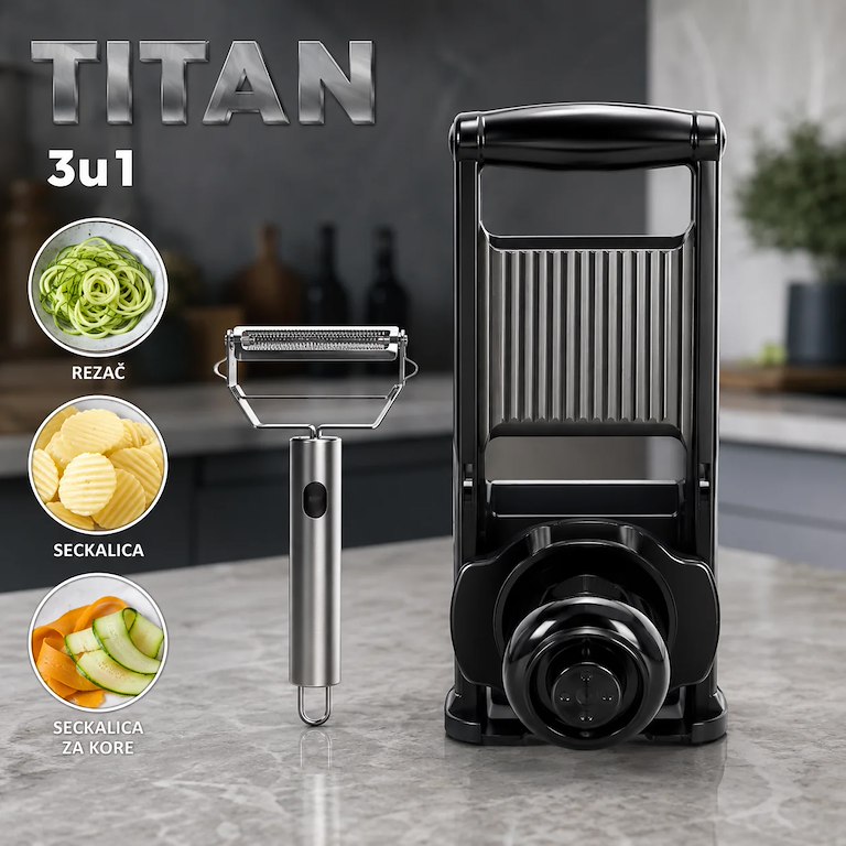 3 u 1 Titanium Ljuštilica i Secko