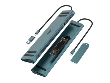 MS MOBILE Dock stanica multifunkcionalna USB Type-C 17u1 sa prikljuckom M.2 SSD (OTN-9399) Onten