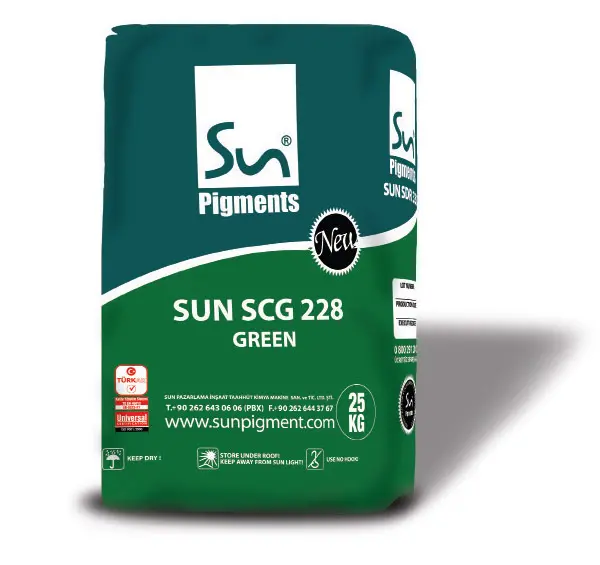 SUN PIGMENTS Oksidna boja za beton/gips - Zelena 25KG