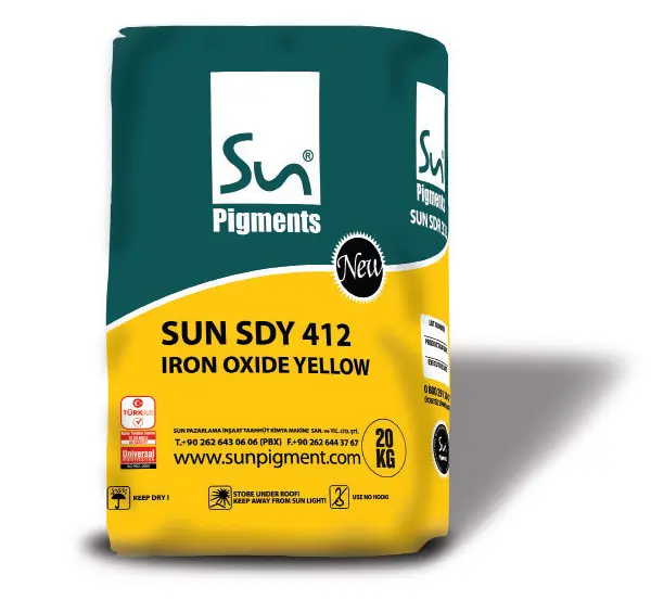 SUN PIGMENTS Oksidna boja za beton/gips - ZUTA 25KG