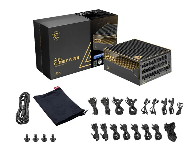 Msi Napajanje MEG Ai1600T, PCIE5, 1600W, 12Y