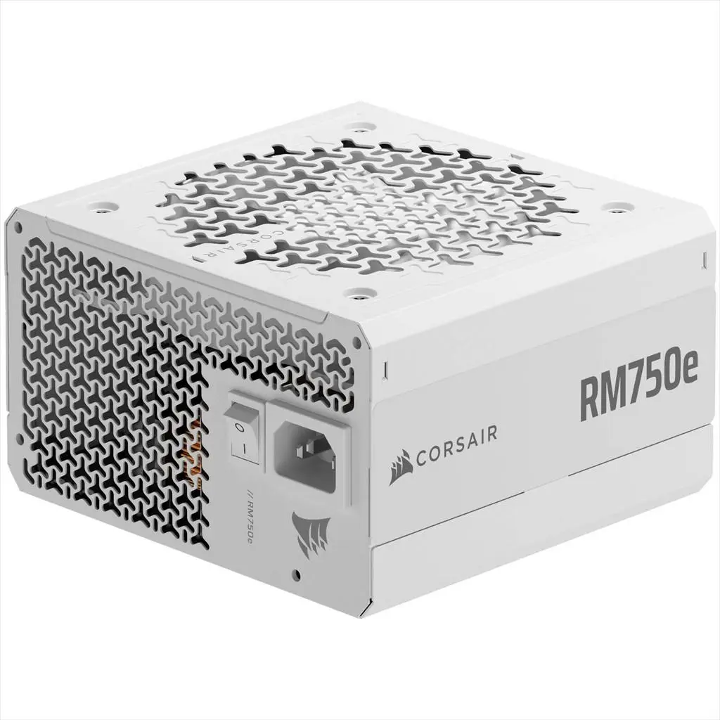 CORSAIR napaјanje RM750E, 750W, 80 PLUS GOLD, ATX 3.1, PCIe5.1, potpuno modularno, CP-9020292-EU, belo