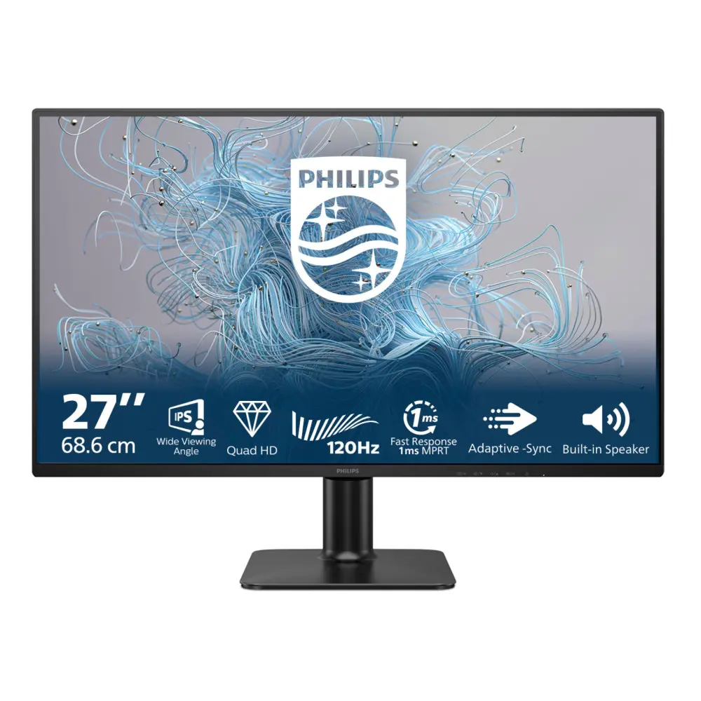 Philips Gaming monitor 27E2N2500/00, 27″, 2560x1440 QHD, IPS, 120 Hz, Tamnosivi