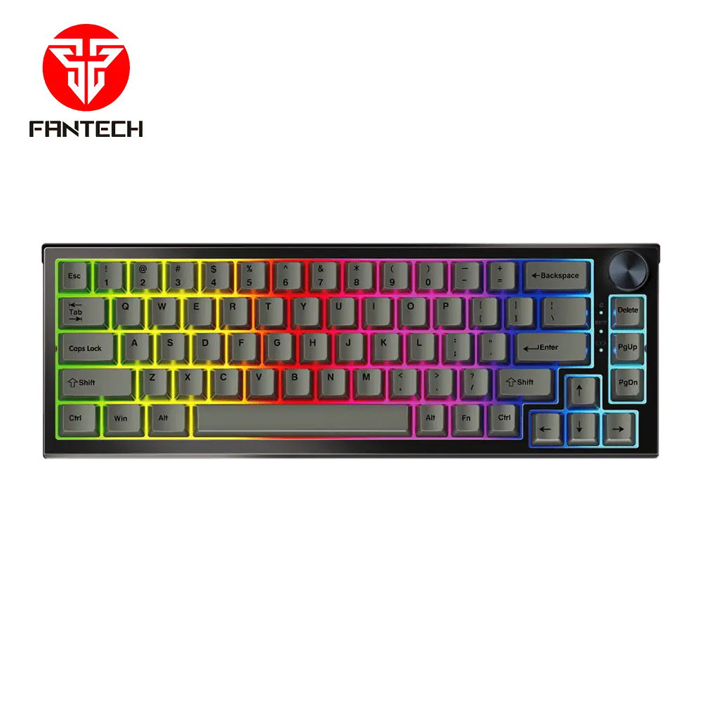 FANTECH Gaming mehanička tastatura MK858 MAXFIT67 (beli switch) crna