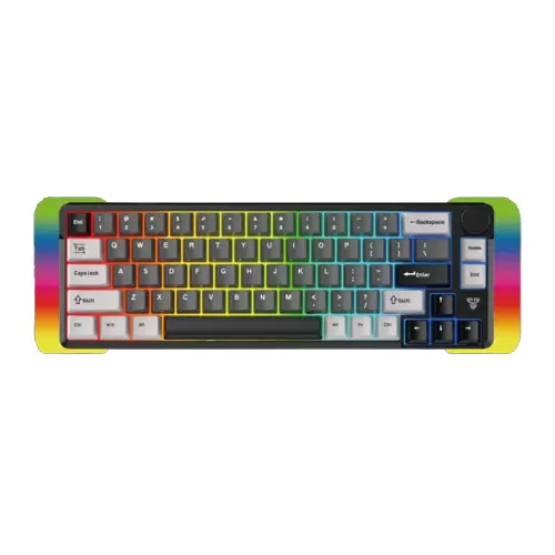 Fantech Mehanička gaming tastatura MK919 Atom PRO66, Plavi switch, Crna