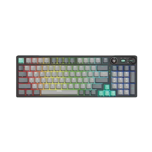 FANTECH Mehanička tastatura Gaming MK914 RGB Atom PRO96 Wireless Mercury (Plavi switch)