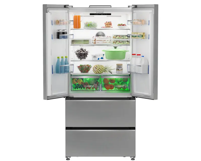 Beko Kombinovani frižider B3RGNE544HXB, 577l, NeoFrost, ProSmart Inverter, Sivi