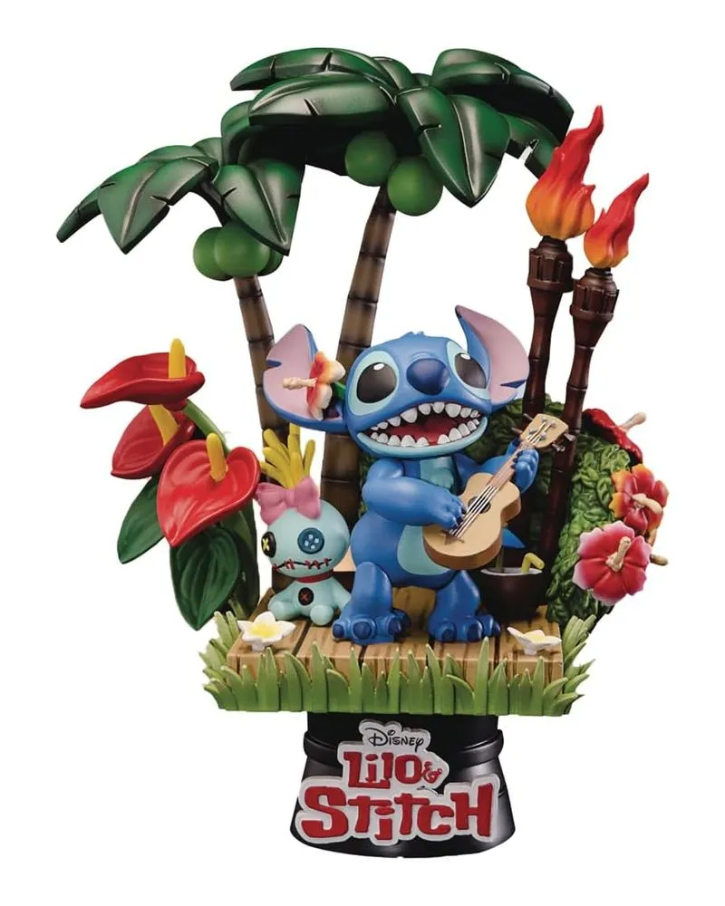 Diorama Lilo & Stitch - Stitch Playing Guitar - D-Stage PVC