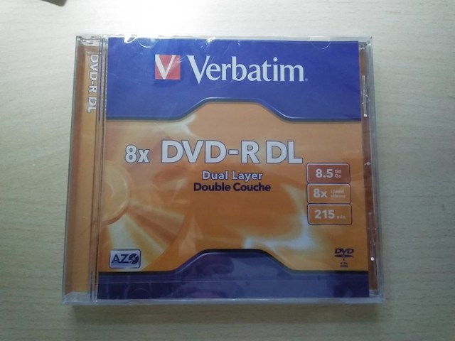 Verbatim  8xDVD-R DL  dual layer-  novo,neotpakovano