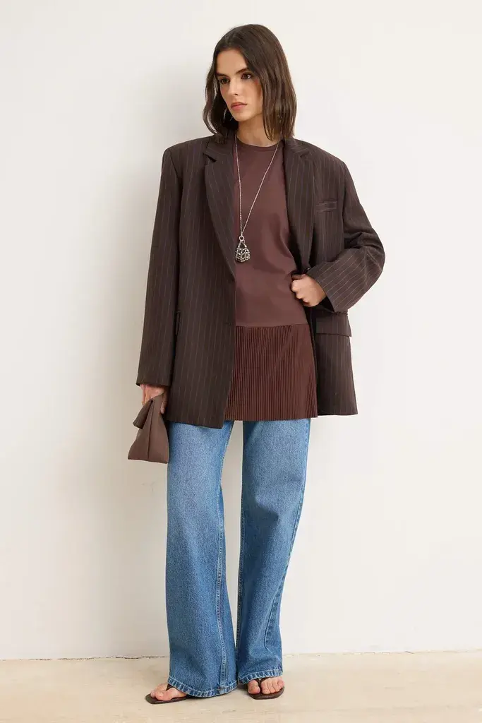 Trendyol Modest Ženska suknja Tctss25Uk00005, Smeđa