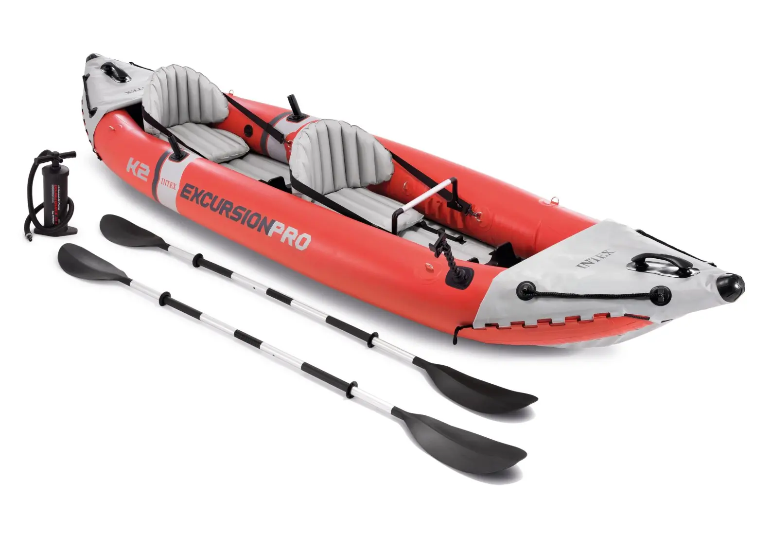 Intex Kajak dvosed Excursion Pro K2, 384x94x46 cm, Crveni