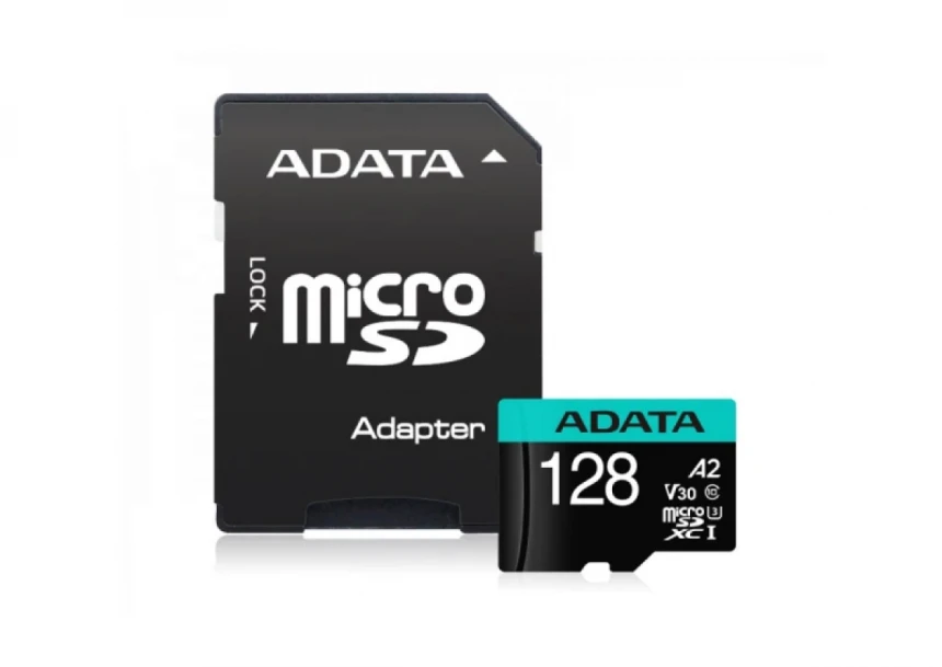 Micro SDXC 128GB A-Data Class 10 + adapter 100/85 MB/s AUSDX128GUI3V30SA2-RA1