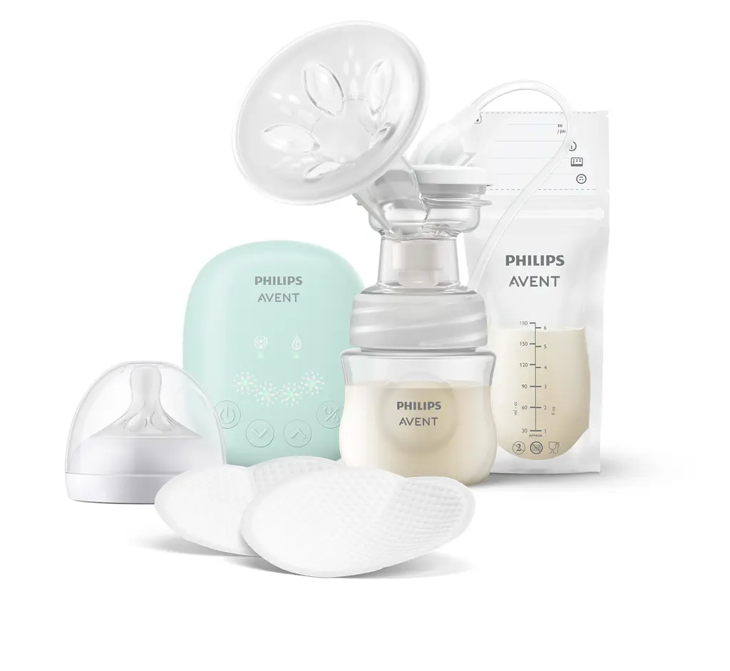 Philips Avent Električna pumpica za izmlazivanje Essental sa 5 kesica za odlaganje mleka i 4 tupfera SCD323/20