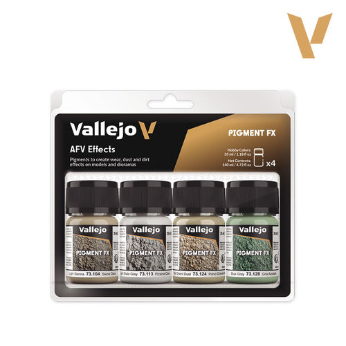 NEW! Vallejo 73187 Pigment FX Set - AFV Effects