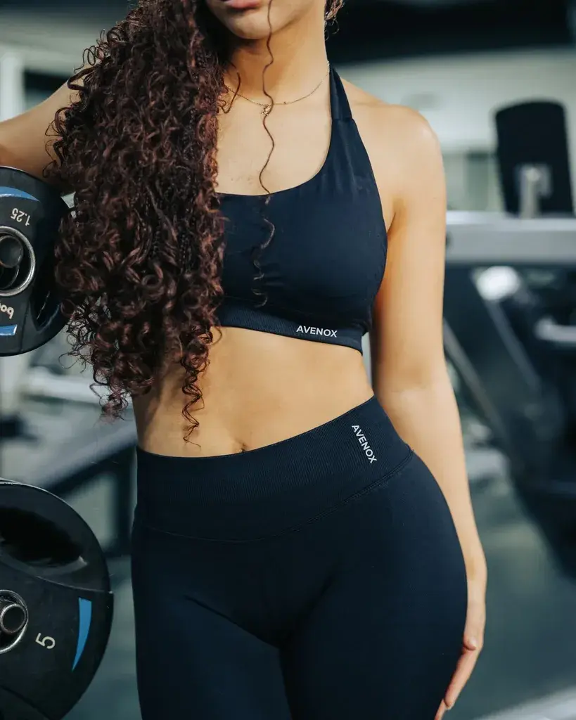 Avenox Ženski sportski top Aura Seamless, Crni