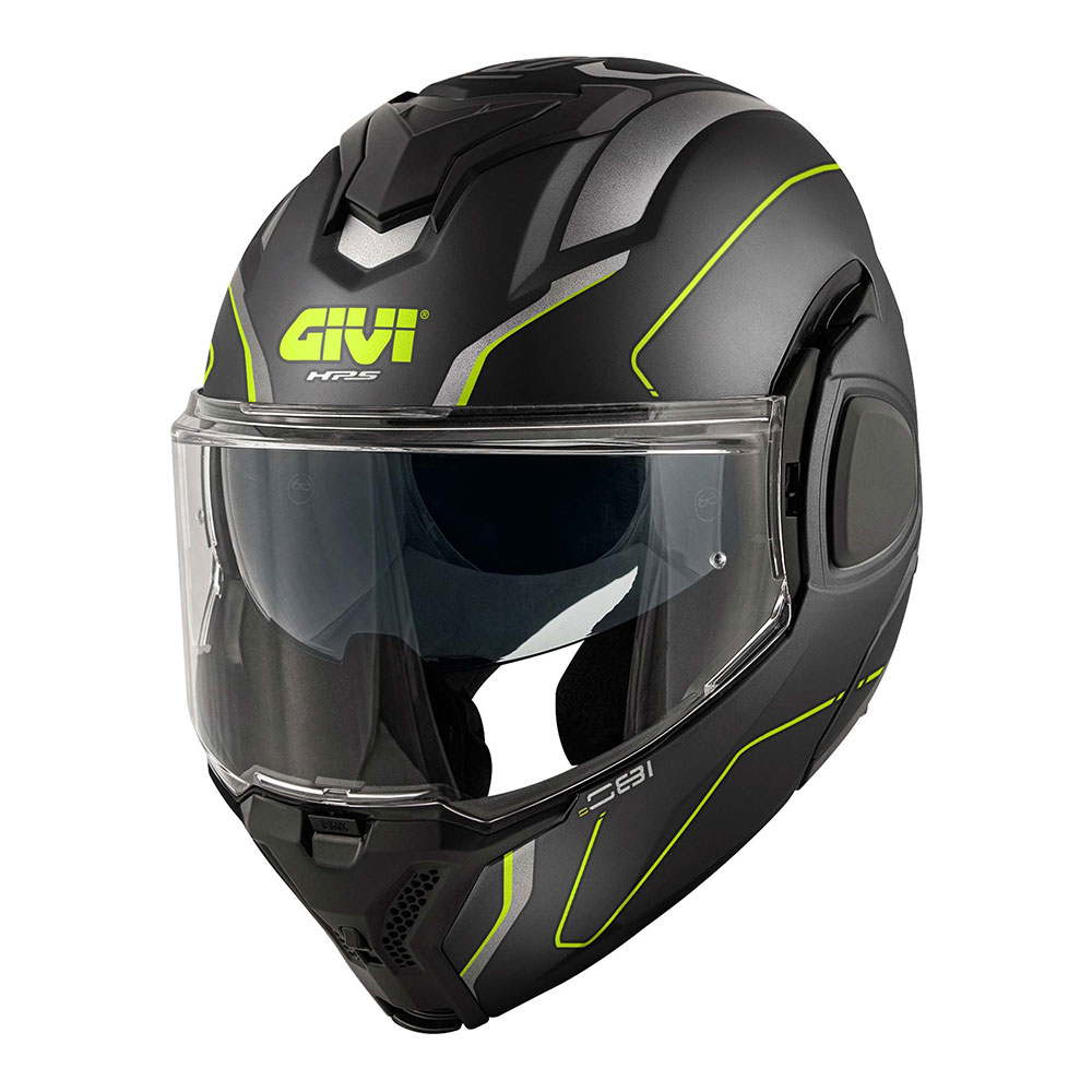 Kaciga GIVI Flip Up X36 PULSE crno titanium žuta