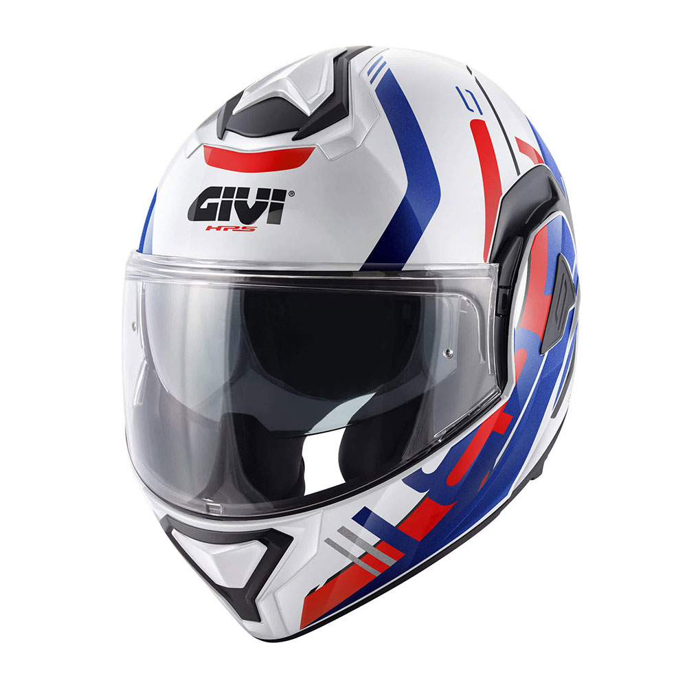 Kaciga GIVI Flip Up X30 PULSAR belo plavo crvena