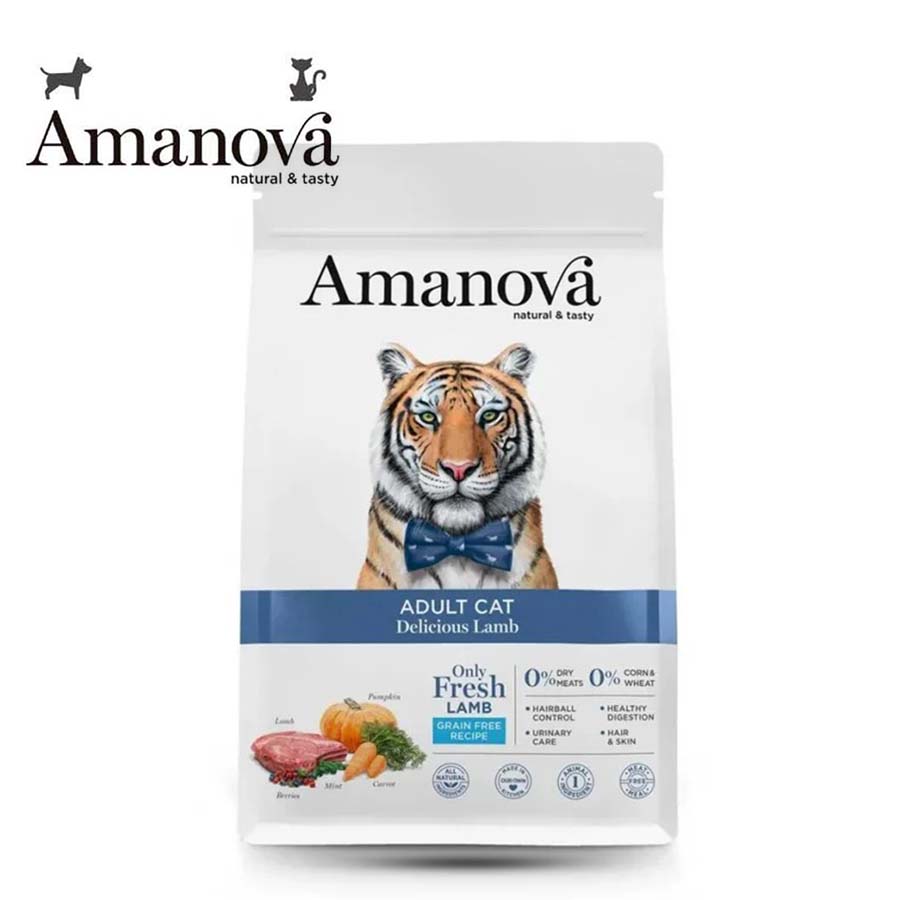 Amanova Adult Cat Delicious Lamb, Grain Free hrana za mačke sa svežom jagnjetinom - 4kg